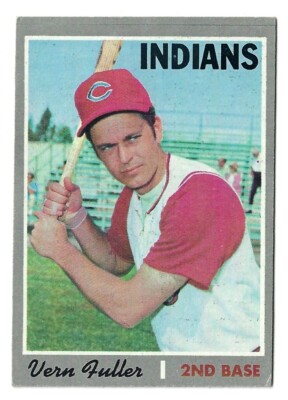 VINTAGE 1970 TOPPS BASEBALL SERIES 6 CARD #558 VERN FULLER INDIANS EX ...