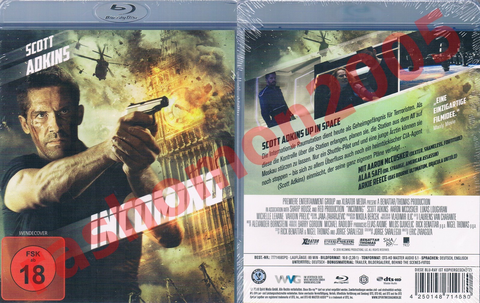 Blu-ray INCOMING 2018 Scott Adkins Aaron McCusker Michelle Lehane ...