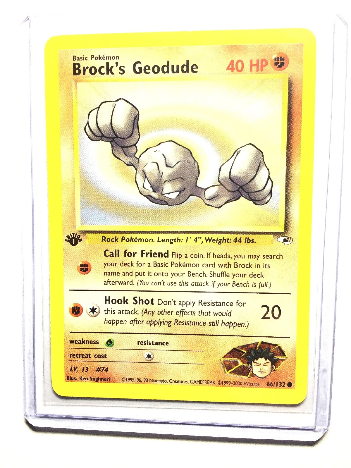 BROCK’S GEODUDE - 1st Edition Gym Heroes - 66/132 - Common - Pokemon ...