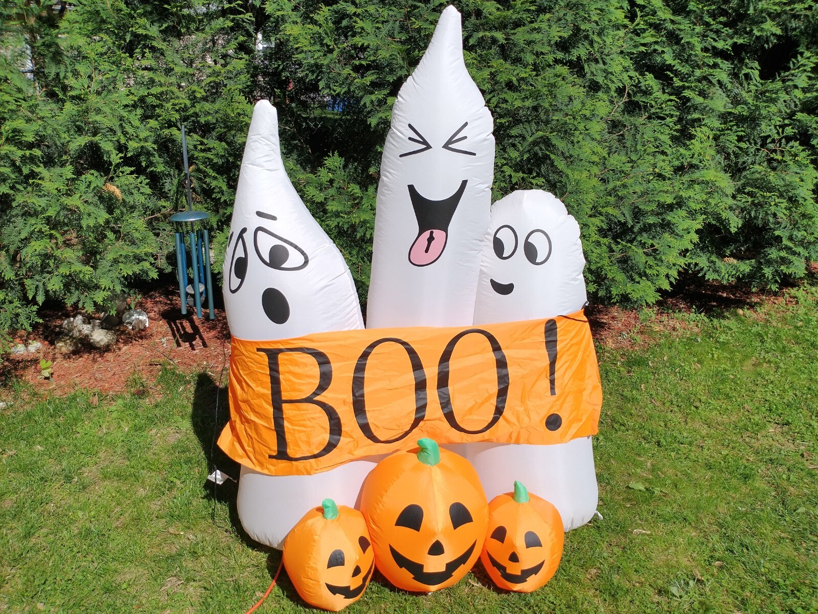 Ghost Boo Halloween Airblown Inflatable Yard Decoration 6 Ft Tall | eBay