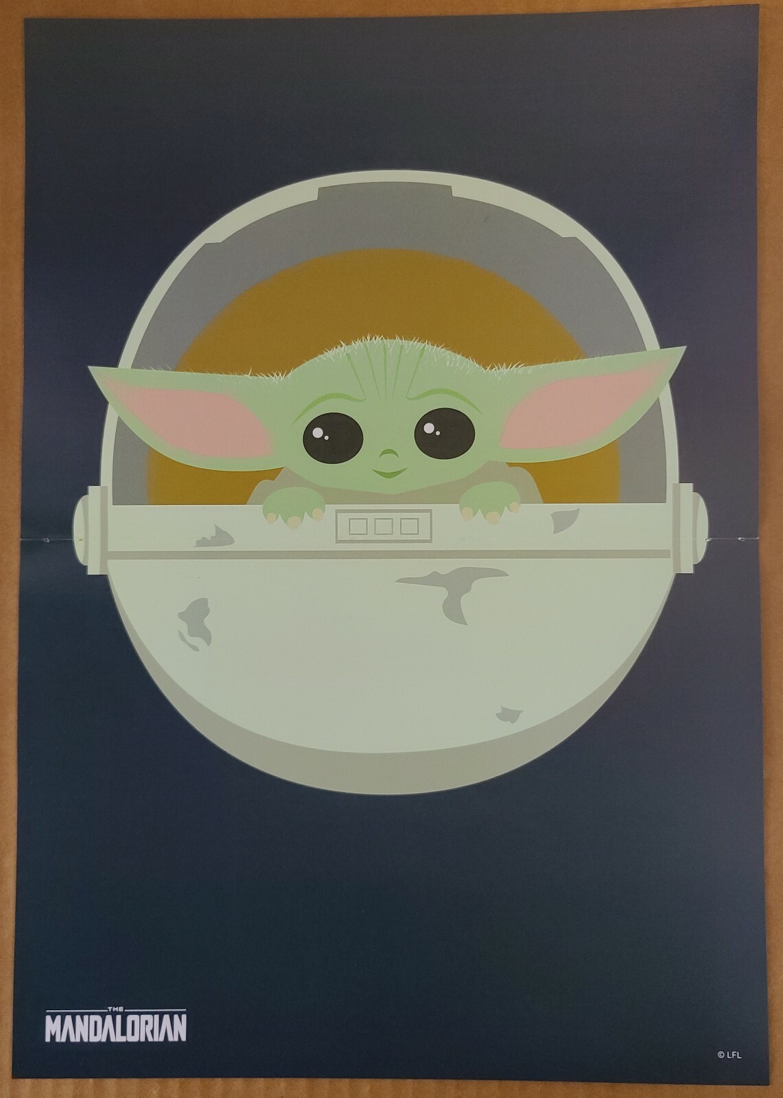 Baby Yoda The Child Grogu floating in a Pod Comic Star Wars Poster by ...