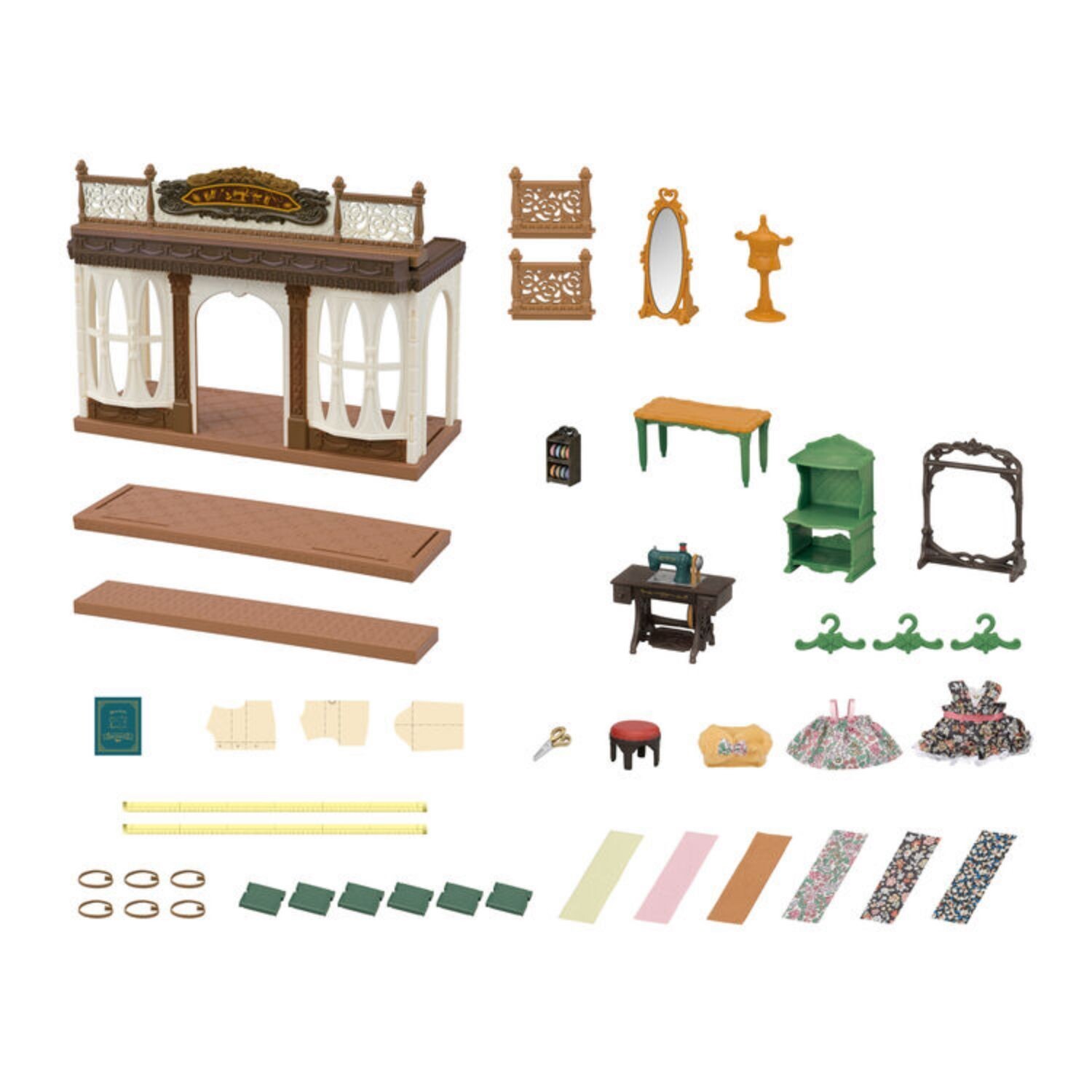 Sylvanian Families Doll House Star Cat TailorLiberty Print set Calico ...