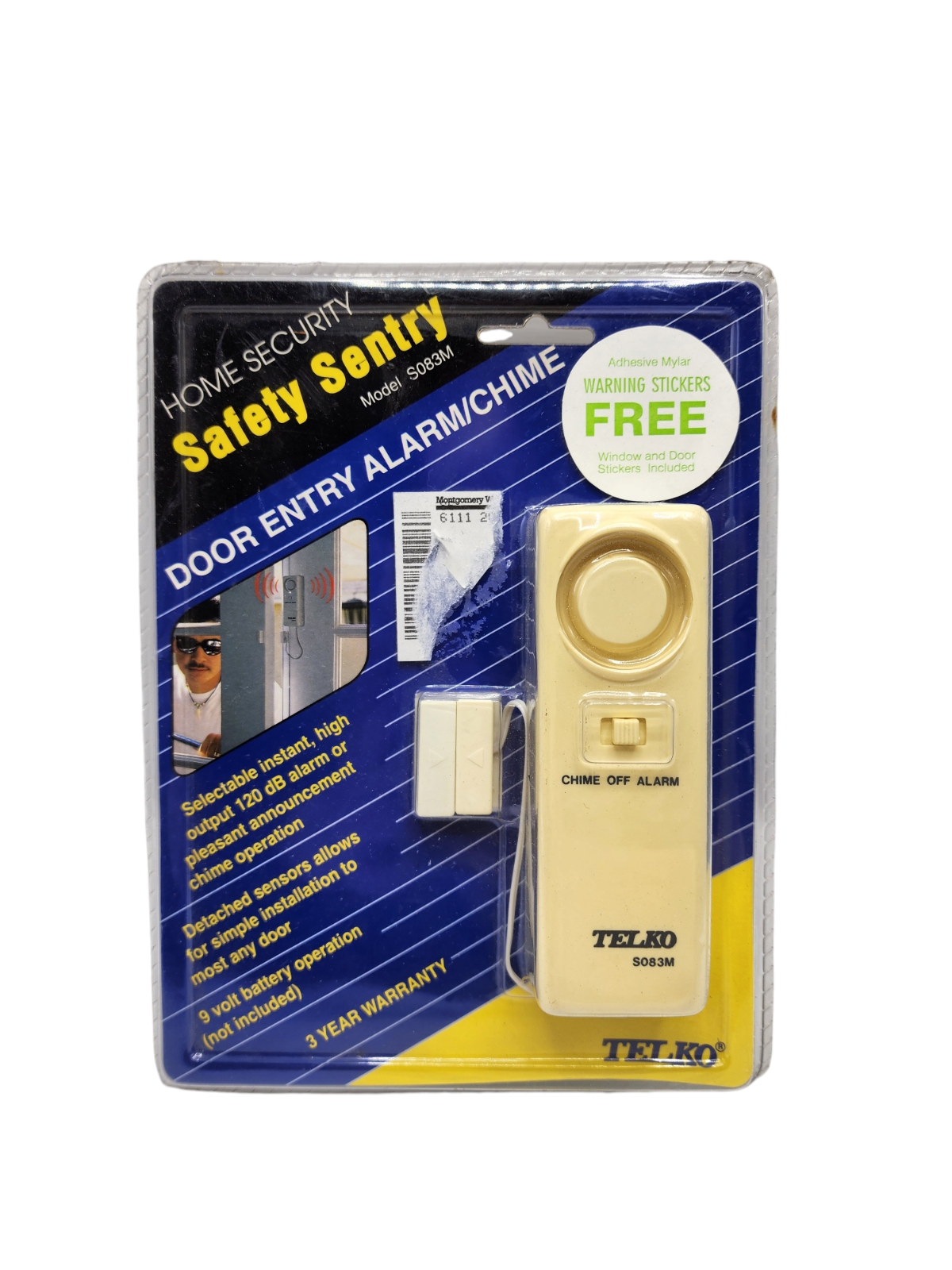 Telko"Safety Sentry" Door Entry Alarm/Chime White - NEW OLD STOCK ...