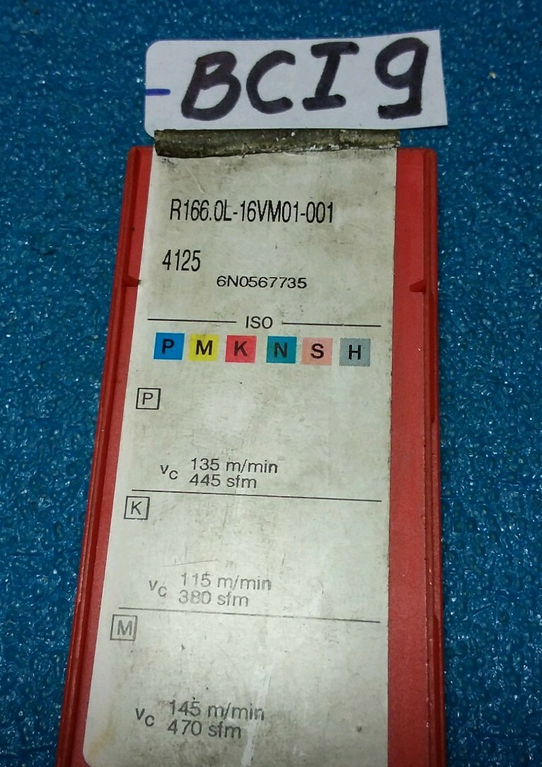 SANDVIK R166.0L-16VM01-001 4125 CARBIDE INSERTS 8 PCS | eBay