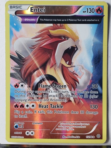 REVERSE HOLO Entei 15/98 LP - XY Ancient Origins Pokemon Card | eBay
