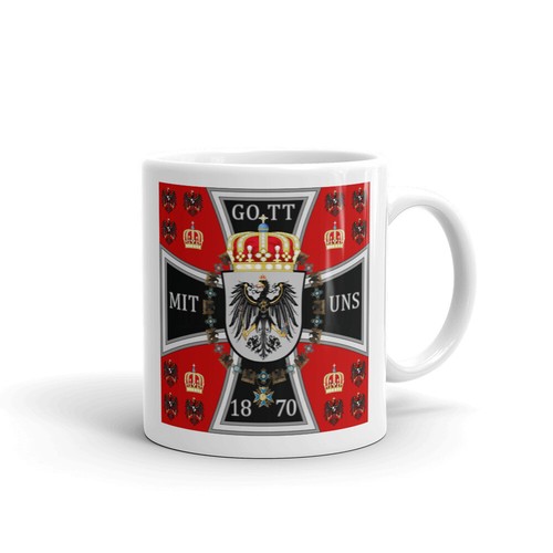 Prussian Eagle Ceramic Coffee/ Tea Mug - German Empire Kaiser GOTT MIT UNS Cup | eBay