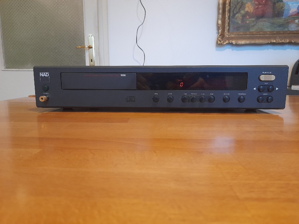 NAD 5000 Monitor Series CD Player | Hi-Fi | Gray | Raw Cable Speaker ...