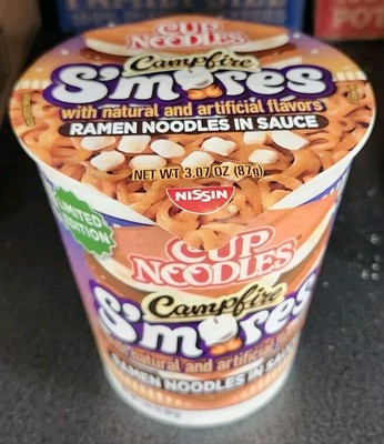 CAMPFIRE S'MORES Nissin Ramen Cup Noodles 3.07 oz Dry, Limited Edition ...