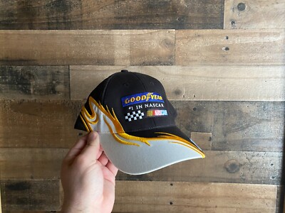 Goodyear Racing Strapback Hat Adult Mens Dad Cap Sewn Design Nascar ...