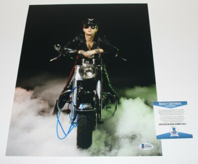 JUDAS PRIEST SINGER ROB HALFORD SIGNED AUTOGRAPH 11x14 PHOTO A BECKETT ...