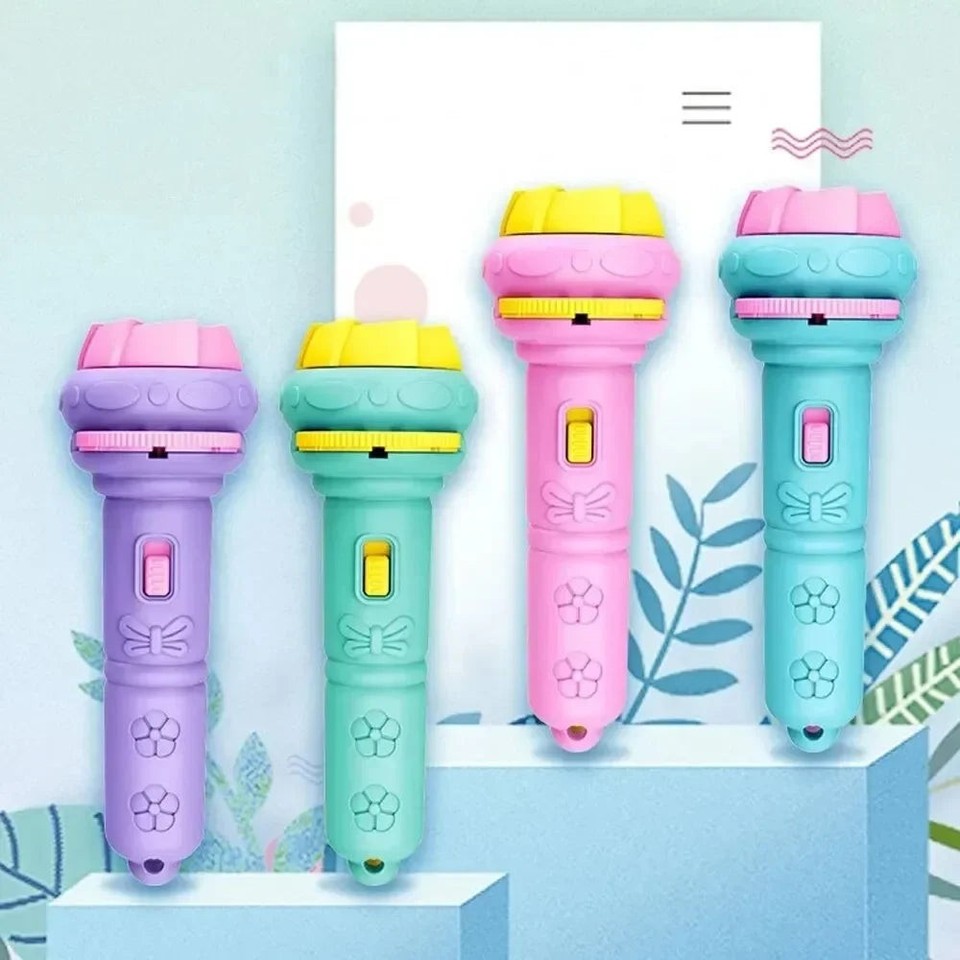 Proiettore Torcia Elettrica Bambini Cartoon Giocattolo Notte Proiezione ...