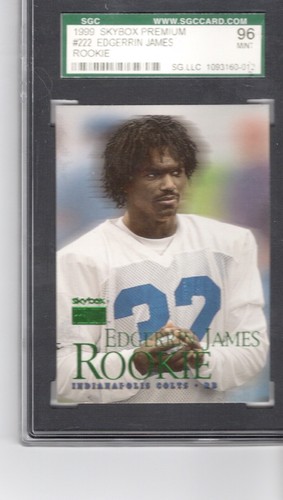 1999 Skybox Premium Edgerrin James SGC 96 MINT Rookie RC HOF | eBay