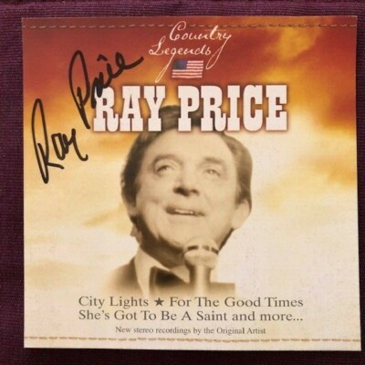 Ray Price Autographed Signed CD Insert Cover IP | eBay