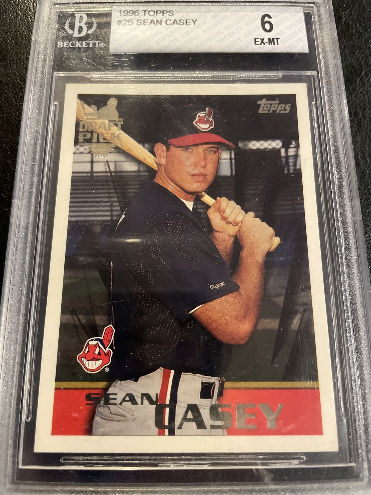 Sean Casey 1996 Topps RC Rookie #25 Beckett BGS 6 EX-MT Reds Yankees ...