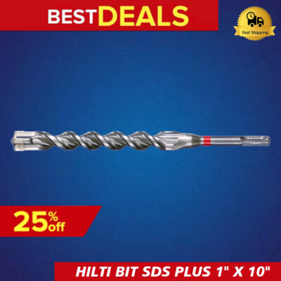 HILTI BIT SDS PLUS 1" X 10" PREOWNED, FREE HAT INCLUDED, FAST SHIPPING ...