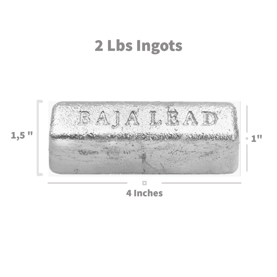 BAJA LEAD 80 LB LEAD INGOTS, CLEAN AND SOFT 2LBS INGOTS PERFECT FOR ...