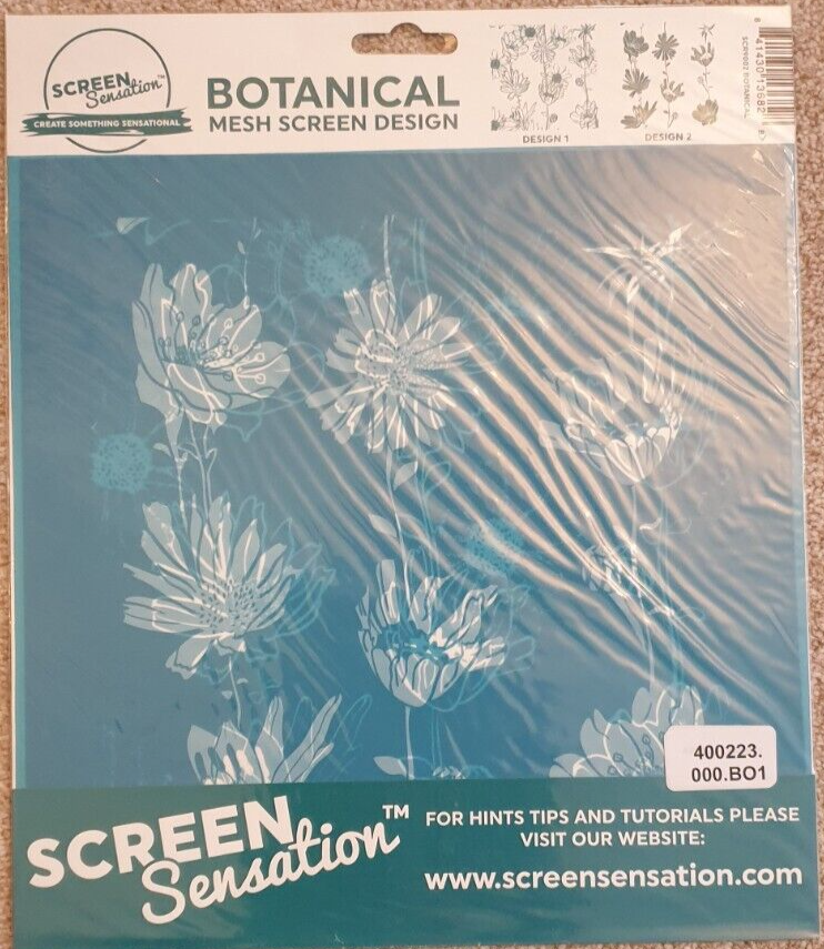 Screen Sensation Botanical 12 X 12 Mesh Screen For Screenprint | eBay UK