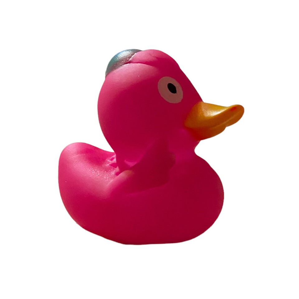 Mountain Man Treasure Rubber Duck Reseller Duck - Pink- Squeaks! | eBay