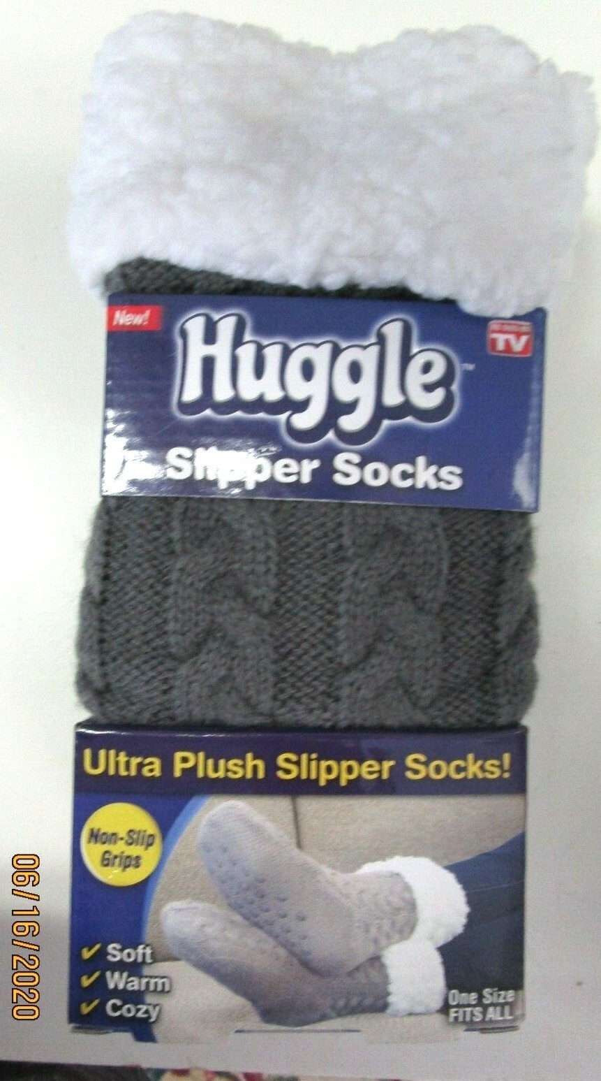HUGGLE SLIPPER SOCKS ..AS SEEN ON TV 735541270260| eBay