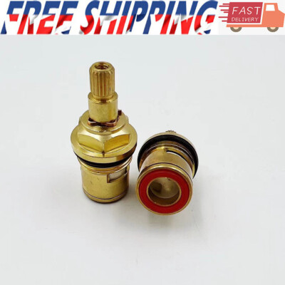 2x Ceramic Tap Cartridge Valve Disc Insert Quarter Turn 1/2" 20teeth ...