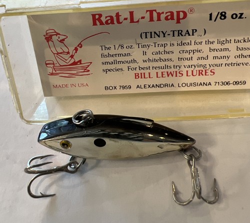 Vtg Bill Lewis Rat-L-Trap Fishing Lure 1/8oz Tiny-Trap Lipless ...