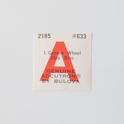 NOS Bulova Accutron 2185 Geneva Wheel Stop Disc Watch Part #633 (C5D5 ...