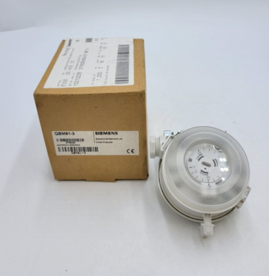 Siemens QBM81-3 Differential Pressure Monitor Switch 0.8-8.0" WC 250V ...