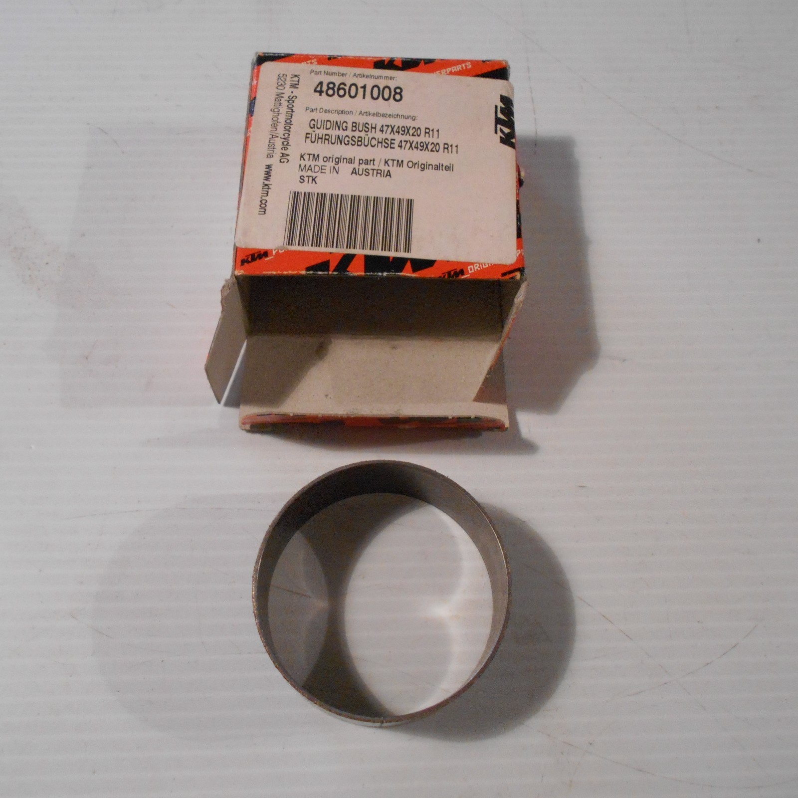 GENUINE KTM PARTS FORK GUIDING BUSH 200/250/300EXC 250/350/450/500EXC-F ...