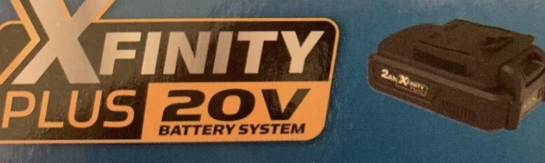 NEW Xfinity Plus Li-ion 20V 2.0Ah Battery Ferrex Workzone Titaniun Aldi ...
