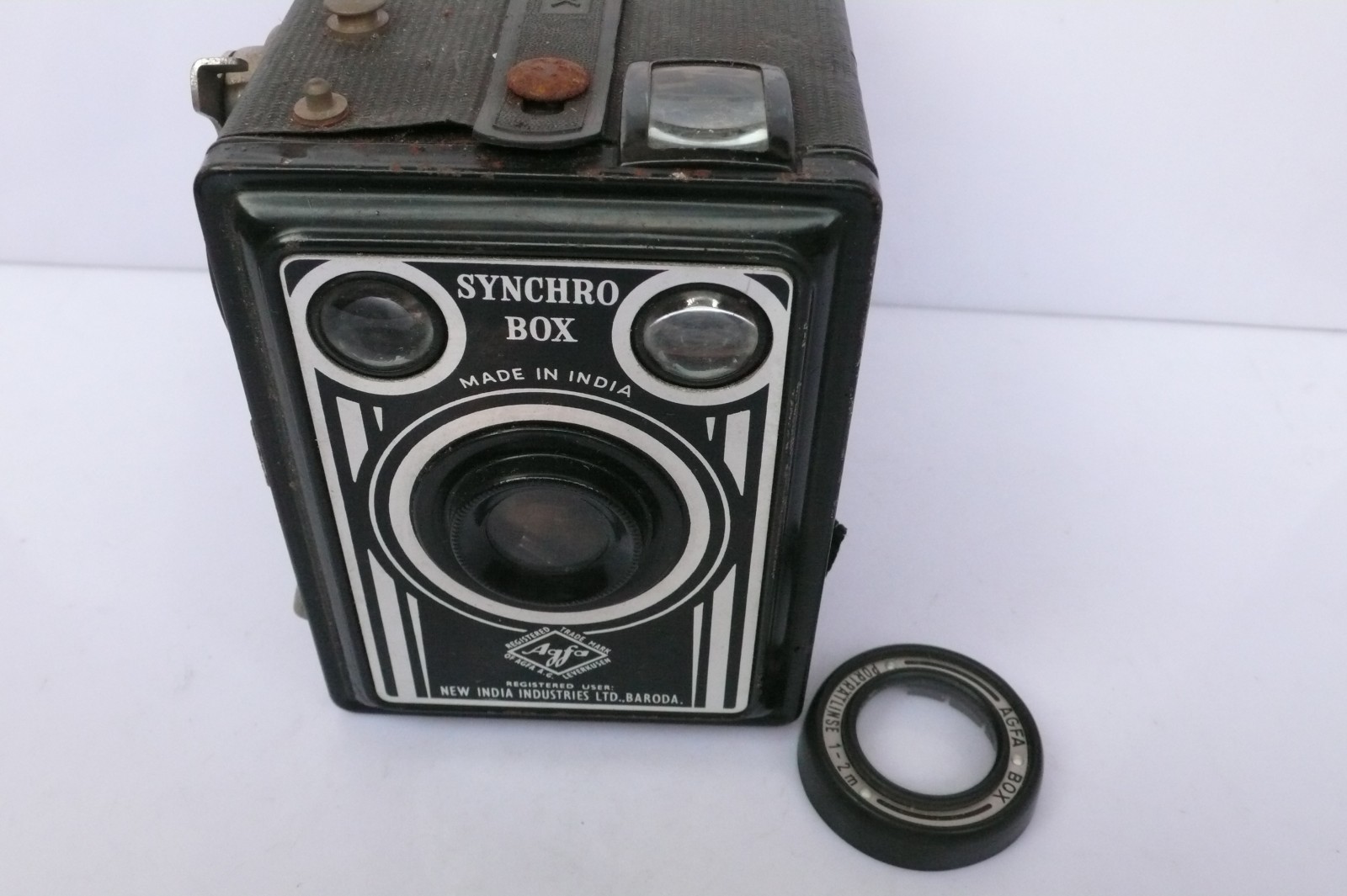 Agfa Synchro Box 120 Format Camera Made in India Rare Portratlinse ...