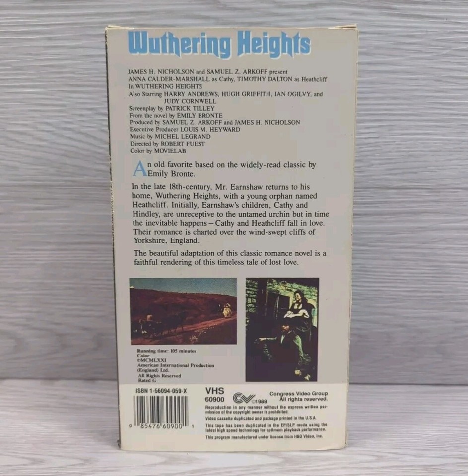 Emily Brontes Wuthering Heights (VHS, 1989) NEW FACTORY SEALED JULIETTE ...
