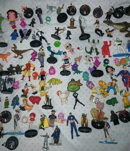 Huge Lot Mini Micro Toys Figures Pvcs Heroclix Metal Plastic Modern ...