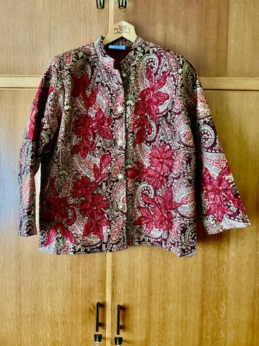 Indigo Moon Blazer / Jacke Langarm 46 bis 48 vielfarbig Pailetten rot ...