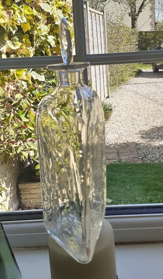 Whitefriars Harry Powell Spanish Cut Triangular Decanter. | eBay UK