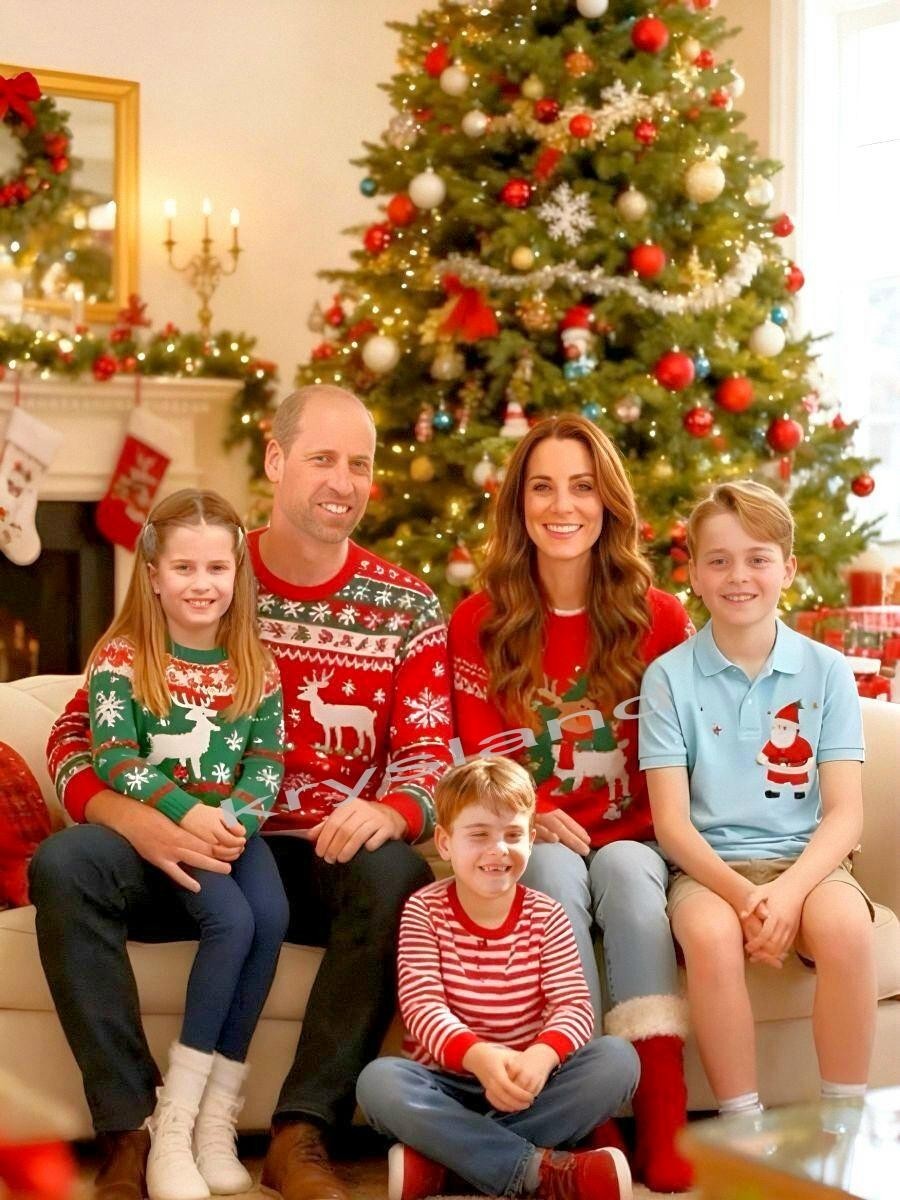 PRINCE WILLIAM, PRINCESS CATHERINE WITH CHILDREN PORTRAITS OF THE ROYAL ...