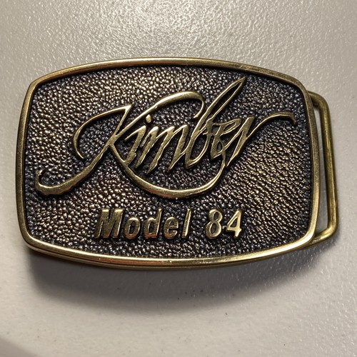 Kimber Model 84 Super America 223 Rifle Promo Belt Buckle 1983 BTS ...