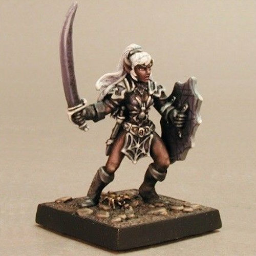Reaper Dark Heaven Legends 02574 Female Dark Elf Fighter Elven Drow ...