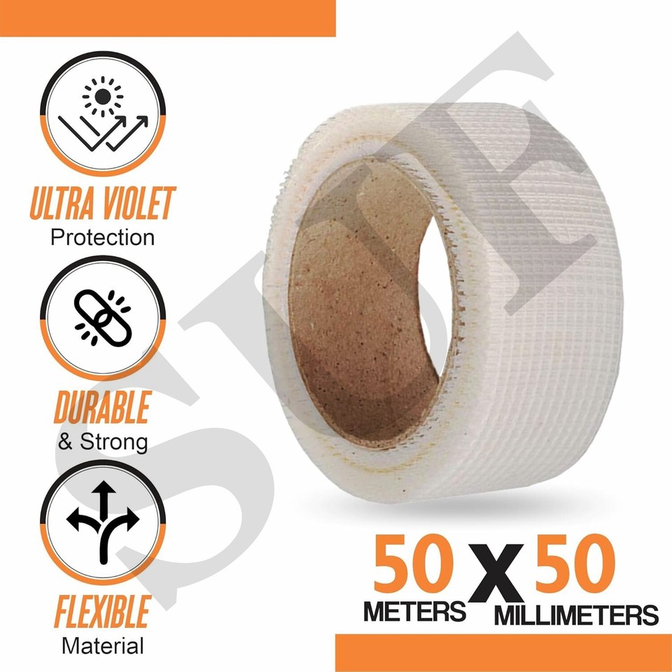 Gorilla Filler Jointing Tape Plasterboard Drywall Mesh Plasterers Scrim ...