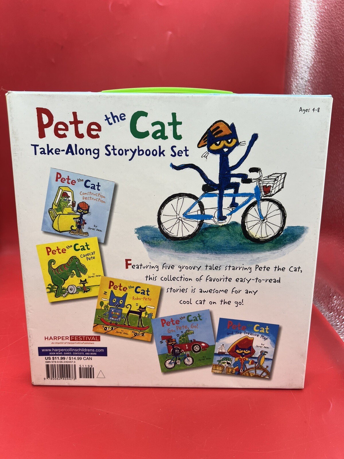 Pete the Cat Ser.: Pete the Cat Take-Along Storybook Set : 5-Book 8x8 ...