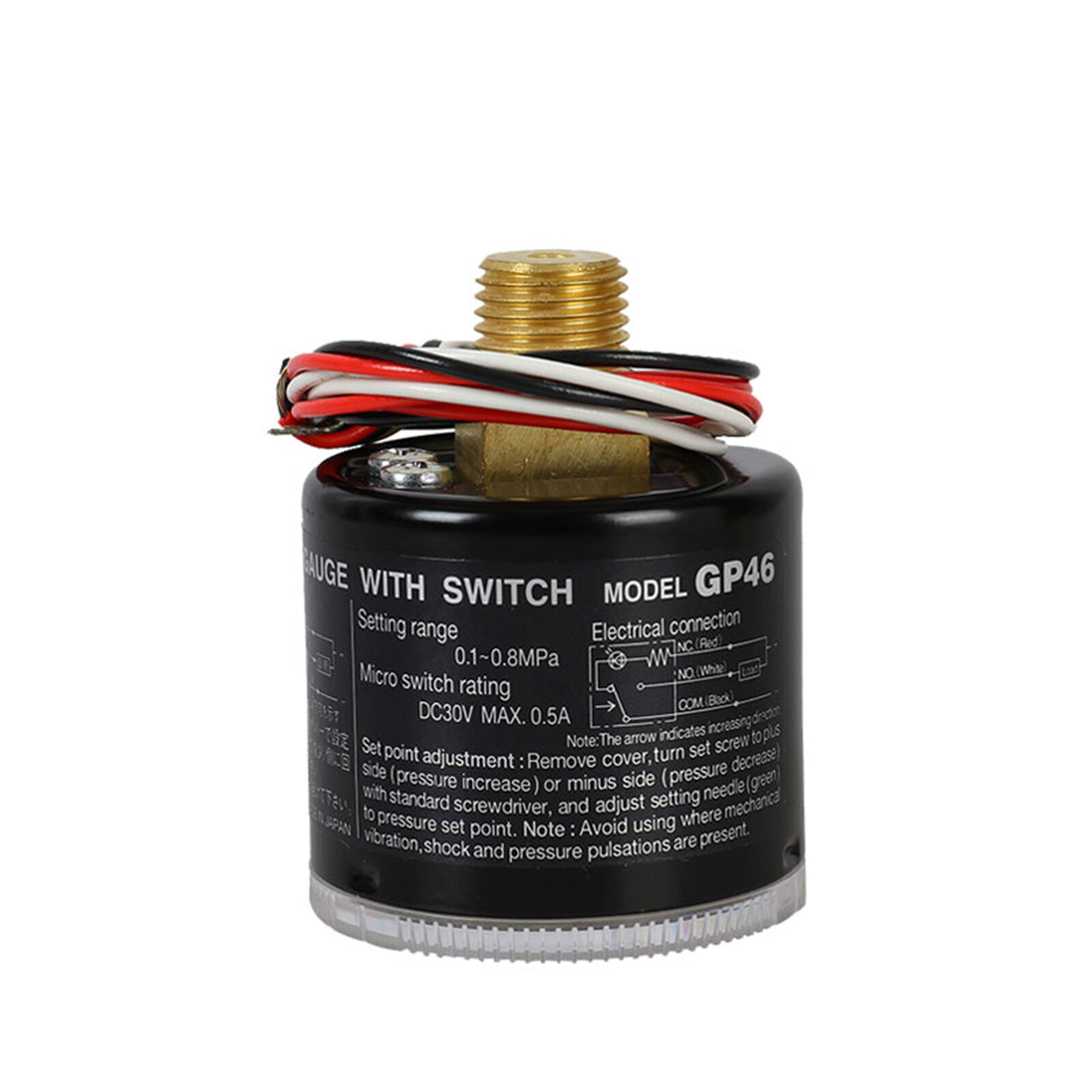 GP46-10-02 SMC Pneumatics Gauge Pressure W/Switch 10Ps for sale online ...