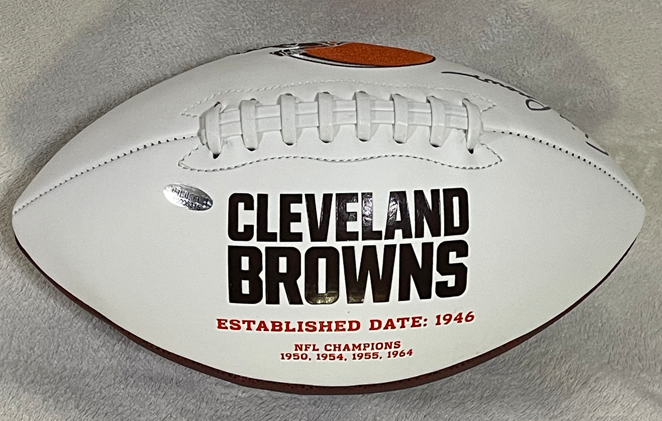 Jim Brown Signed Autographed Cleveland Browns Football w/ COA NFL Hall ...