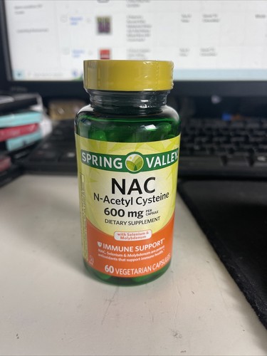 Spring Valley NAC N-Acetyl Cysteine 600 mg Immune Support 60 Capsules ...
