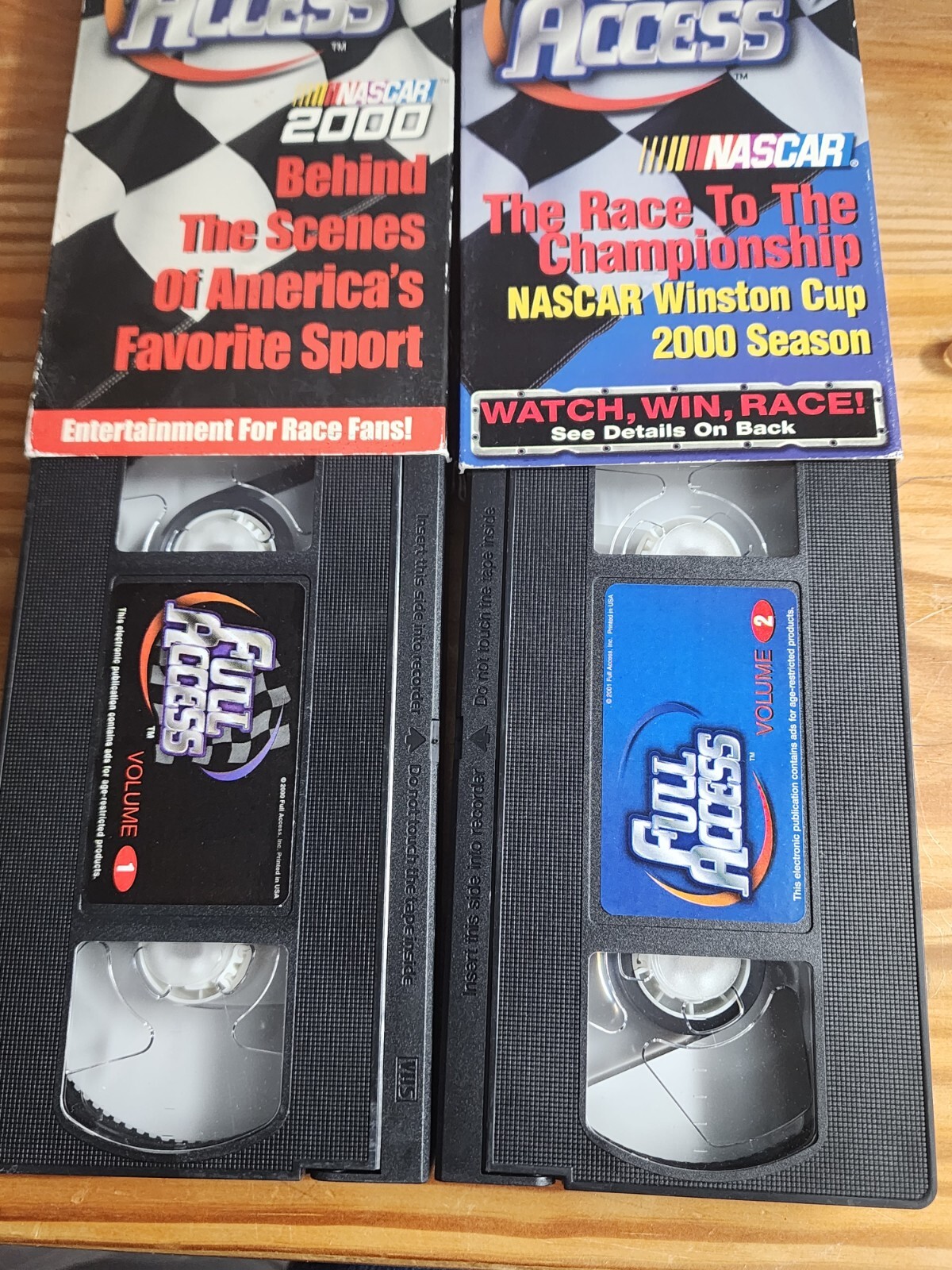 Full Access Nascar VHS 2000 Winston Cup Favorite Sports 2 Lot Vhs ...