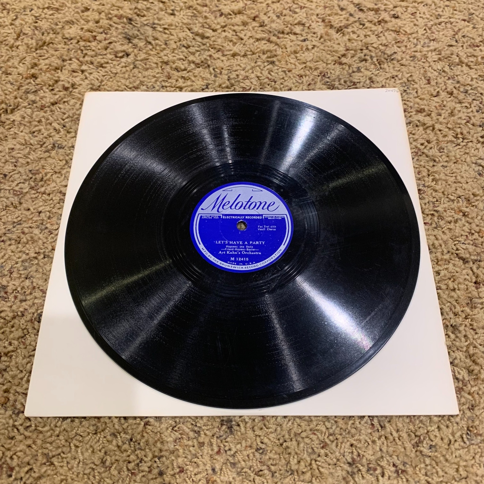 78 RPM Record Joe Haymes Let's Have A Party Hot Jazz Dance Rare ...