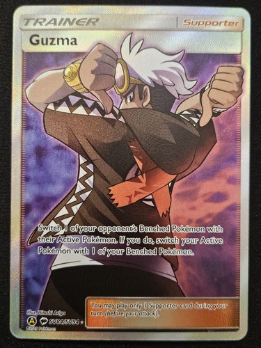 Guzma SV84/SV94 Hidden Fates Shiny Vault Full Art Holo Rare Pokémon TCG ...