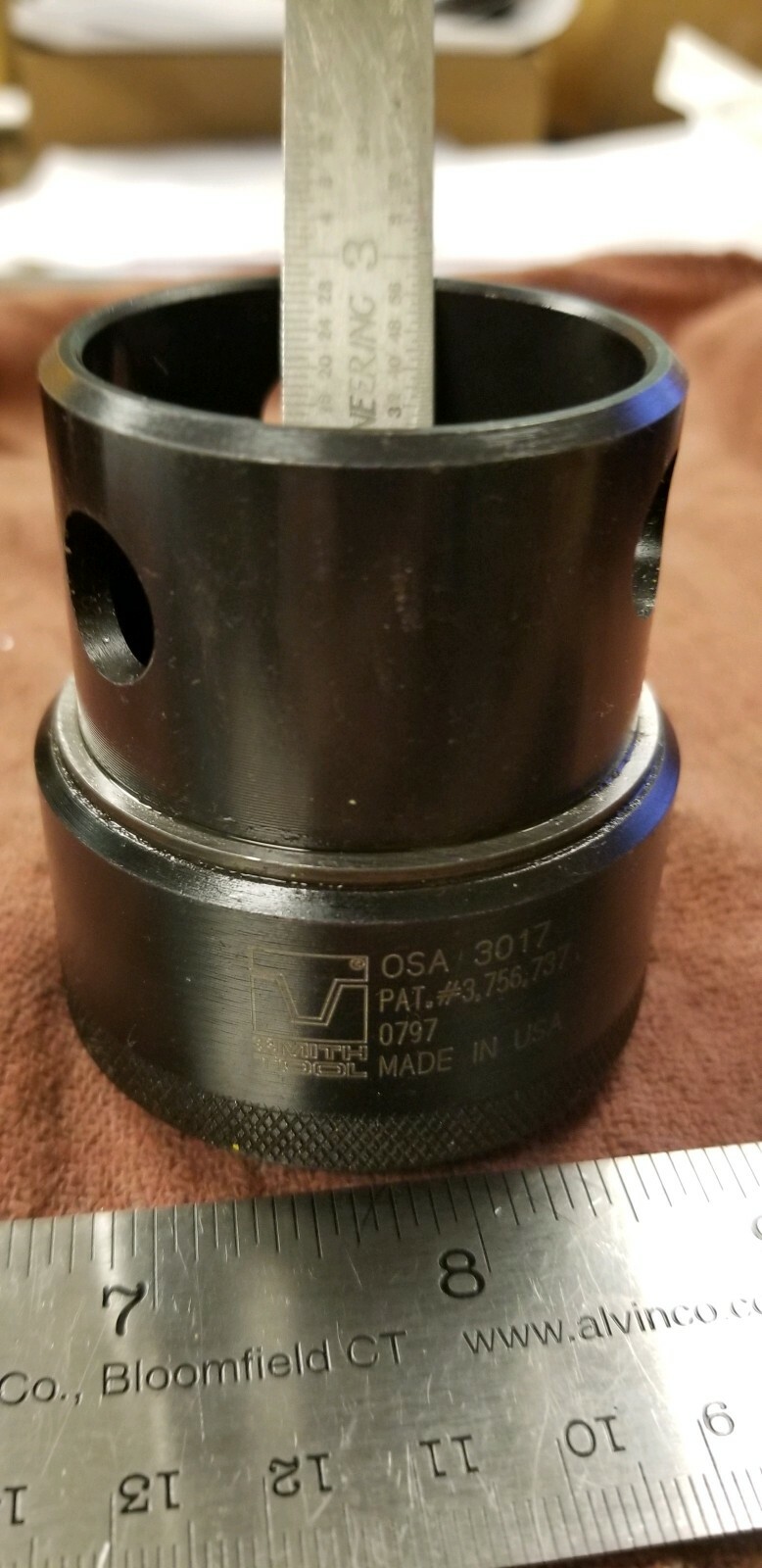 SMITH TOOL USA MADE BALL LOCK SPINDLE ADAPTER, OSA 3017 , 1.612 DIA ID ...