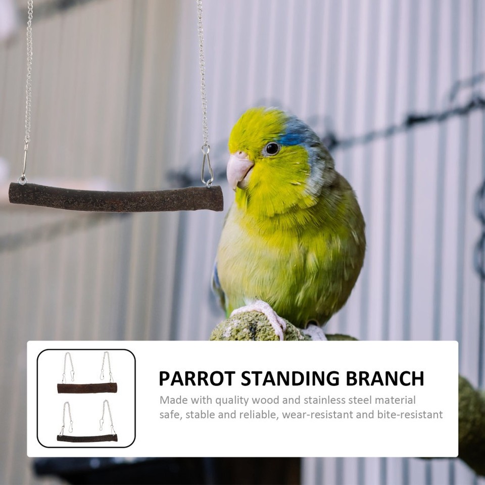 2 Pcs Bird Cage Accessories Standing Rod Toy Birds Playing Stick Rods ...