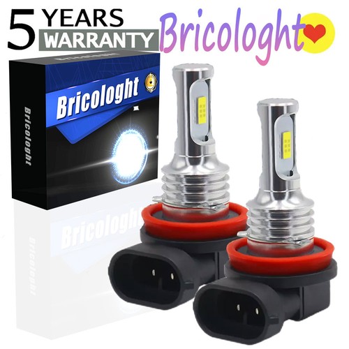 H11 LED Headlight Super Bright Bulbs Kit 12000K White 330000LM High/Low ...