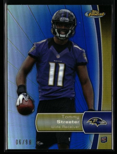 Tommy Streeter 2012 Finest #150 Blue Refractors #/99 Rookie Baltimore ...