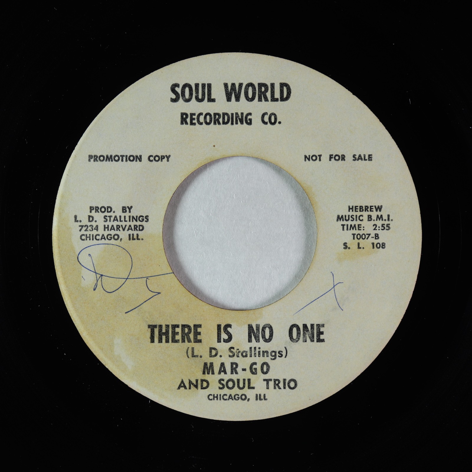 Northern Soul 45 - Mar-Go & Soul Trio - There Is No One - Soul World ...